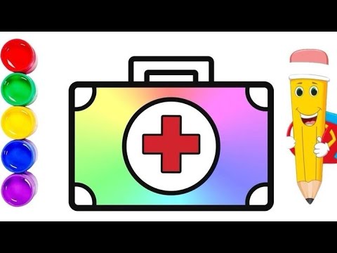 How To Draw a First Aid Kit | Easy Drawing, Painting and Coloring Ideas ...
