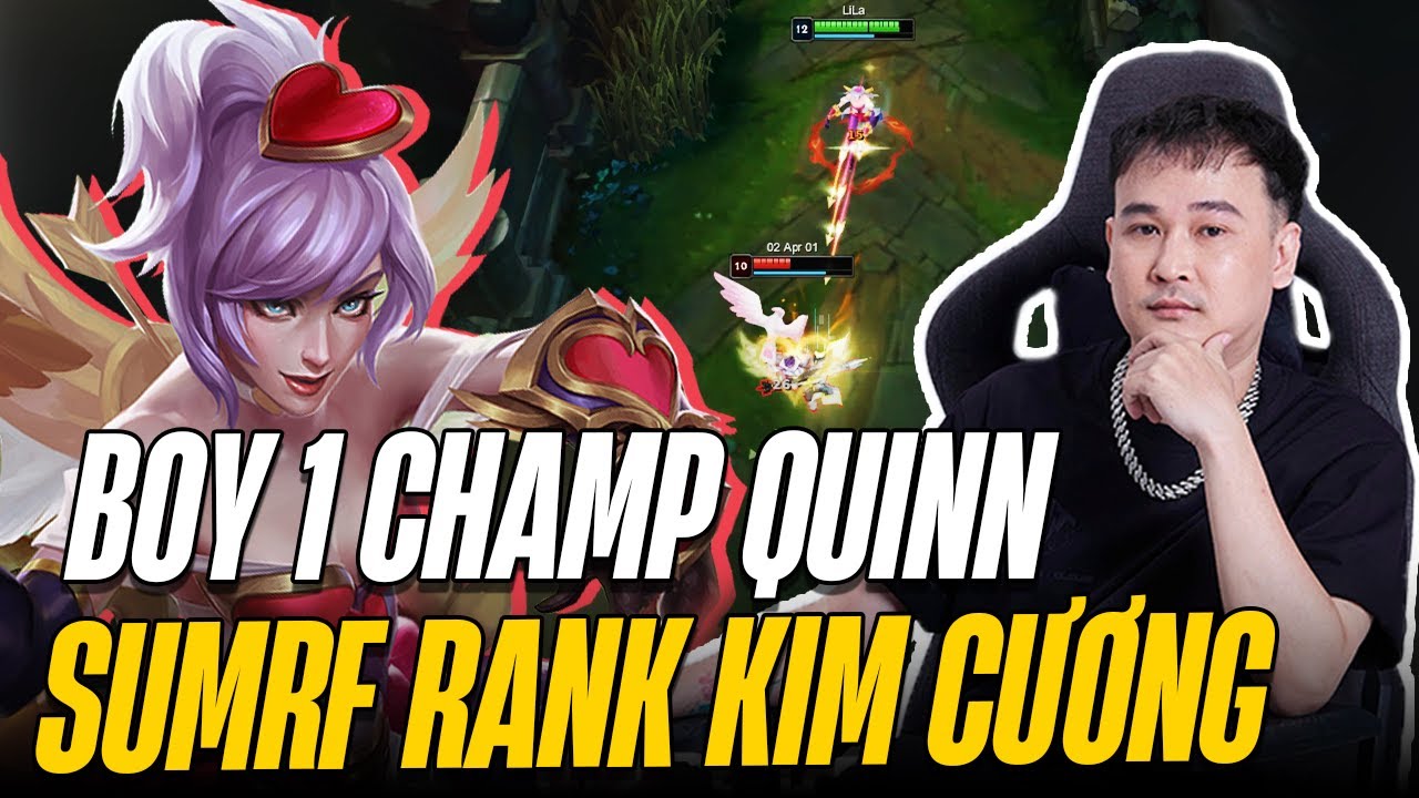 BOY ONE CHAMP QUINN SMURF XUỐNG RANK KIM CƯƠNG | LING PLAYING - YouTube