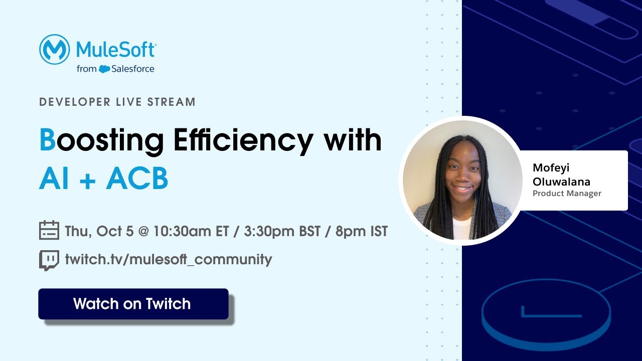 The ABCs of ACB Part II: Boosting Efficiency with AI + Anypoint Code ...