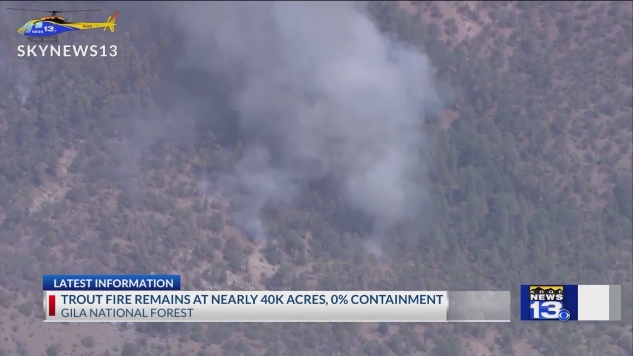Trout fire at nearly 40K acres - YouTube