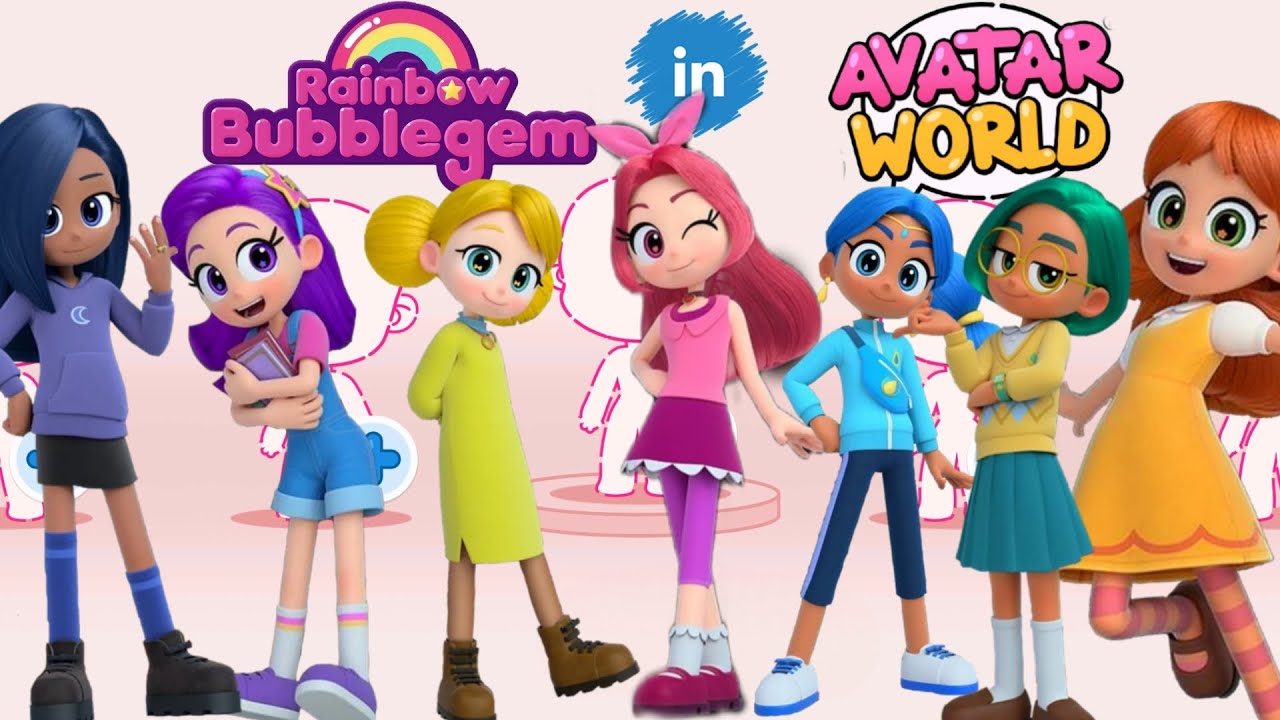 NEW ️ How to make RAINBOW BUBBLEGEM 🌈 ️ in Avatar World🌏 #avatarworld # ...