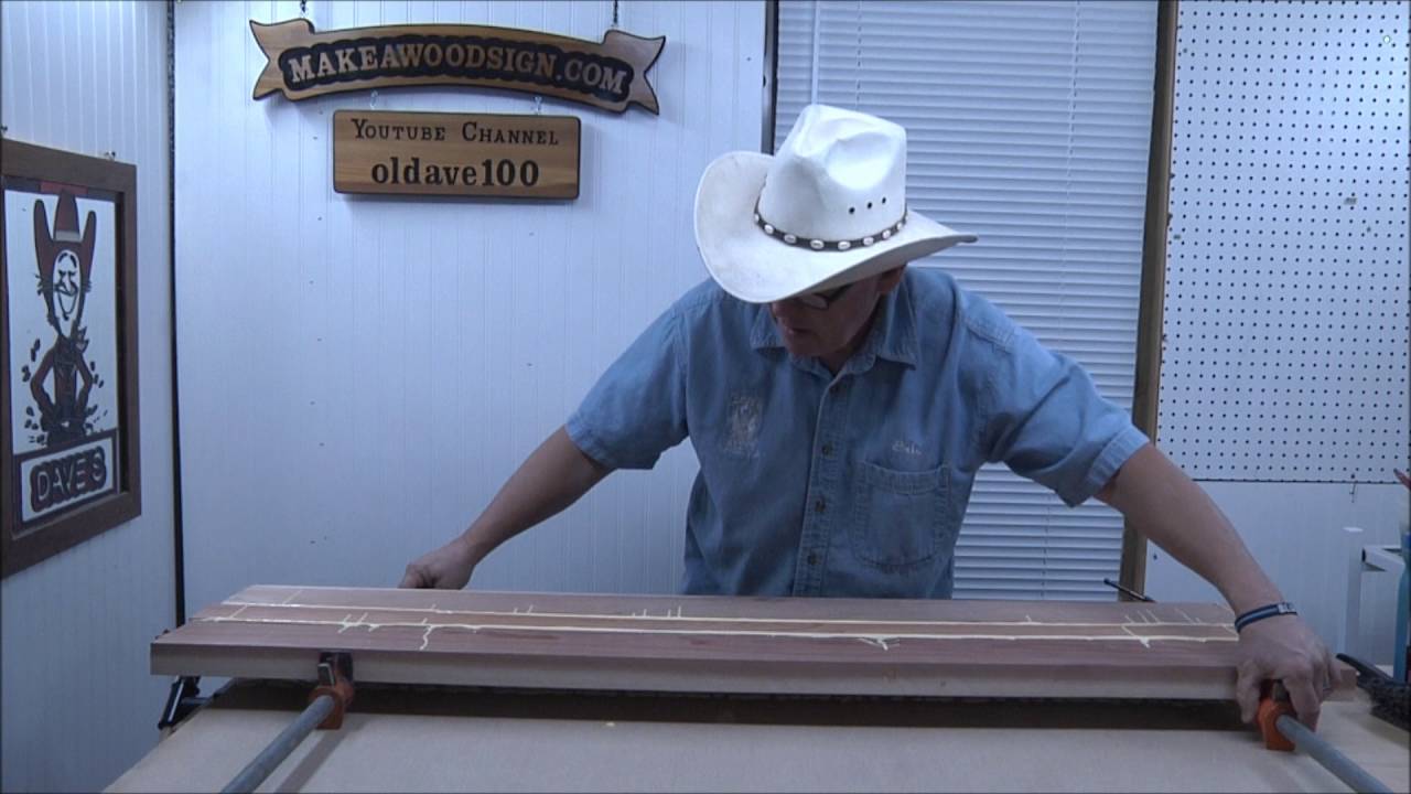 #191 Gluing Up - Laminating Big Boards For a Large Sign - YouTube
