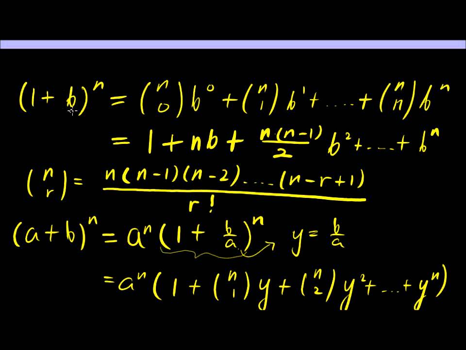 Harder Binomial Theorem Tutorial2:O Level Maths - YouTube