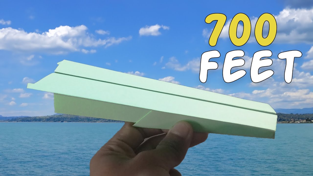 How to form paper flying plane Over 700 feet - BEST Paper Airplanes ...