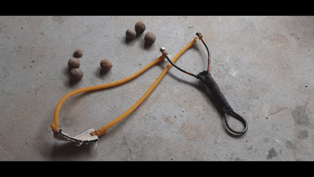 Estilingue, funda tiro ao alvo - YouTube