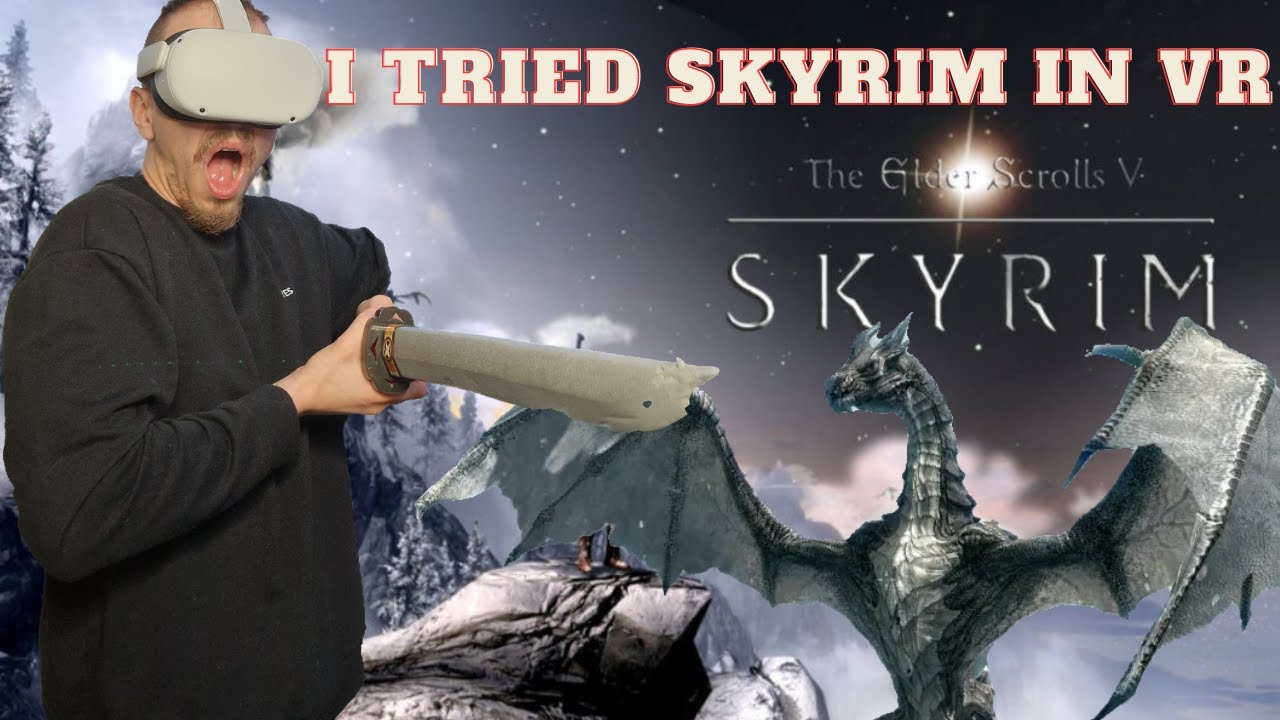 A Virtual reality adventure in the realm of Skyrim - YouTube
