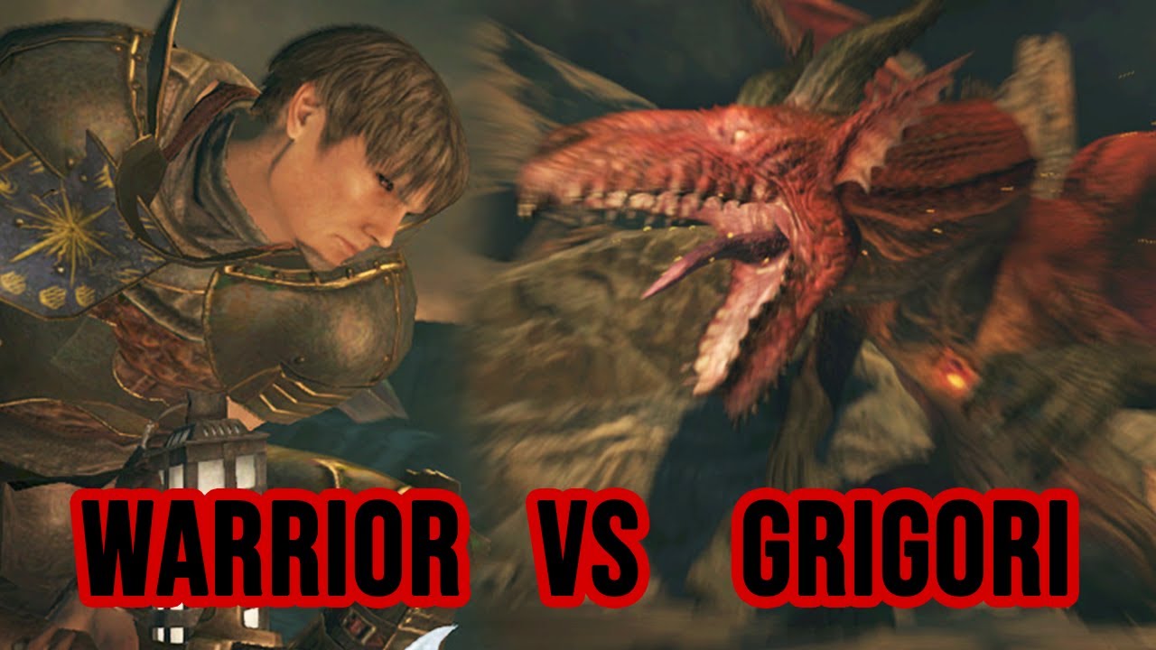 Warrior vs Grigori (lv 46) HARDMODE | Dragon's Dogma DDDA - YouTube