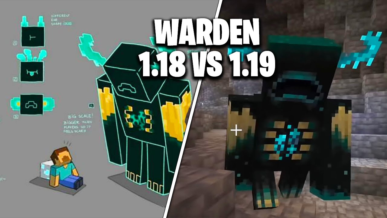 WARDEN 1.18 VS 1.19 (Minecraft Warden) - YouTube