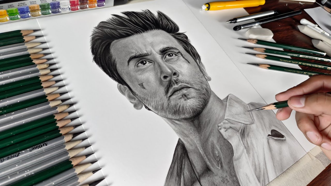 Brahmastra Drawing | REALSTIC portrait of Ranbir Kapoor | How to Draw ...