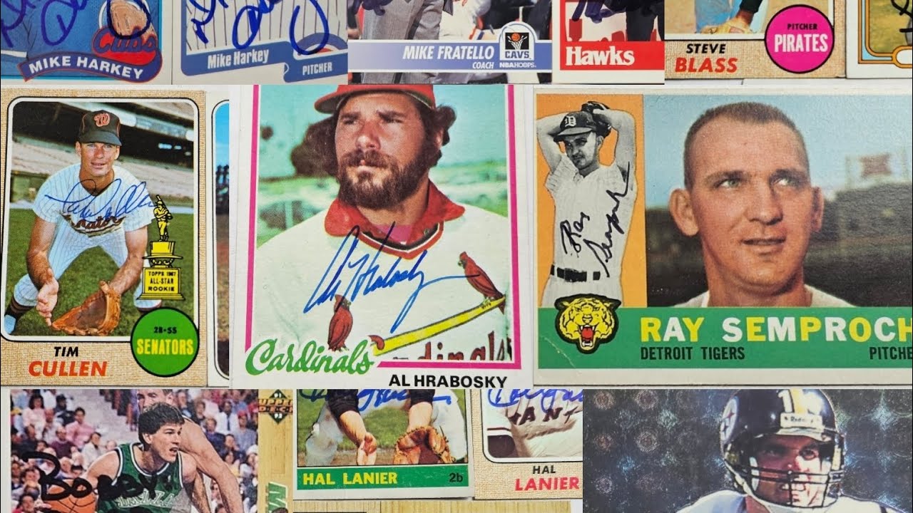 My Weekly TTM Autograph Haul #14 - 22 Returns (Vintage Baseball Returns ...