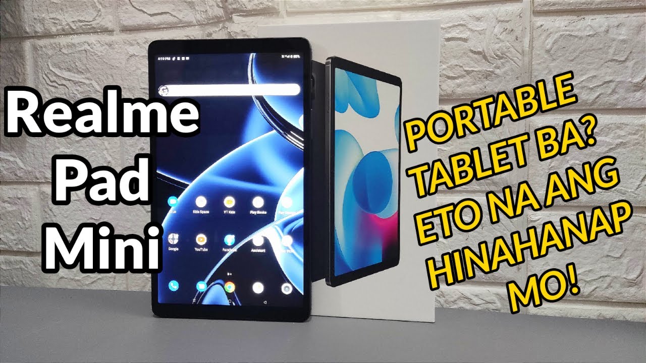 Realme Pad Mini Tablet Unboxing At Review Tagalog 1080p - YouTube