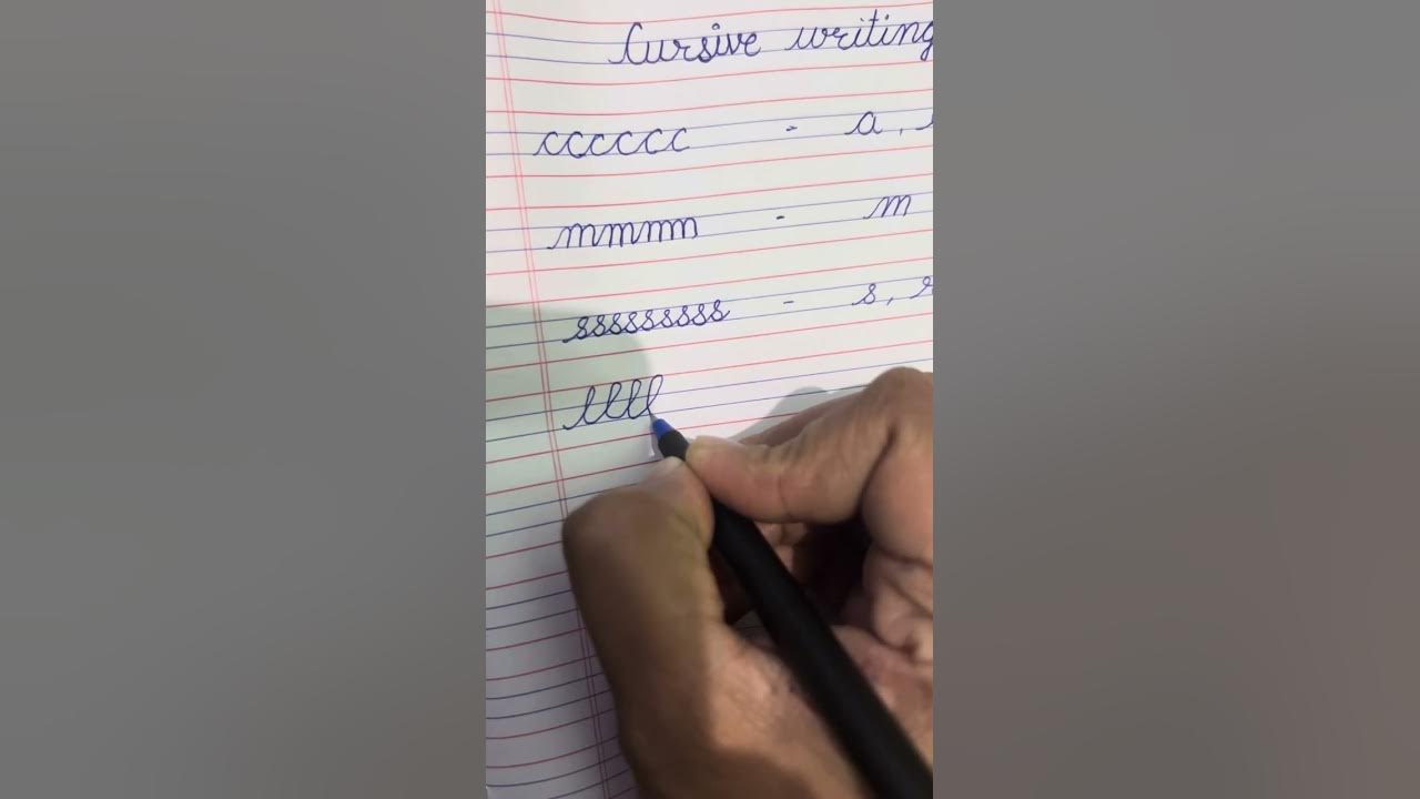 Cursive writing Class 1. In 5 days You write cursive in proper way ...
