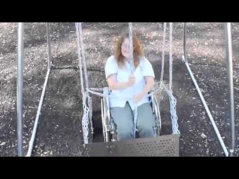 Rehabmart.com Wheelchair Swing Platforms - YouTube