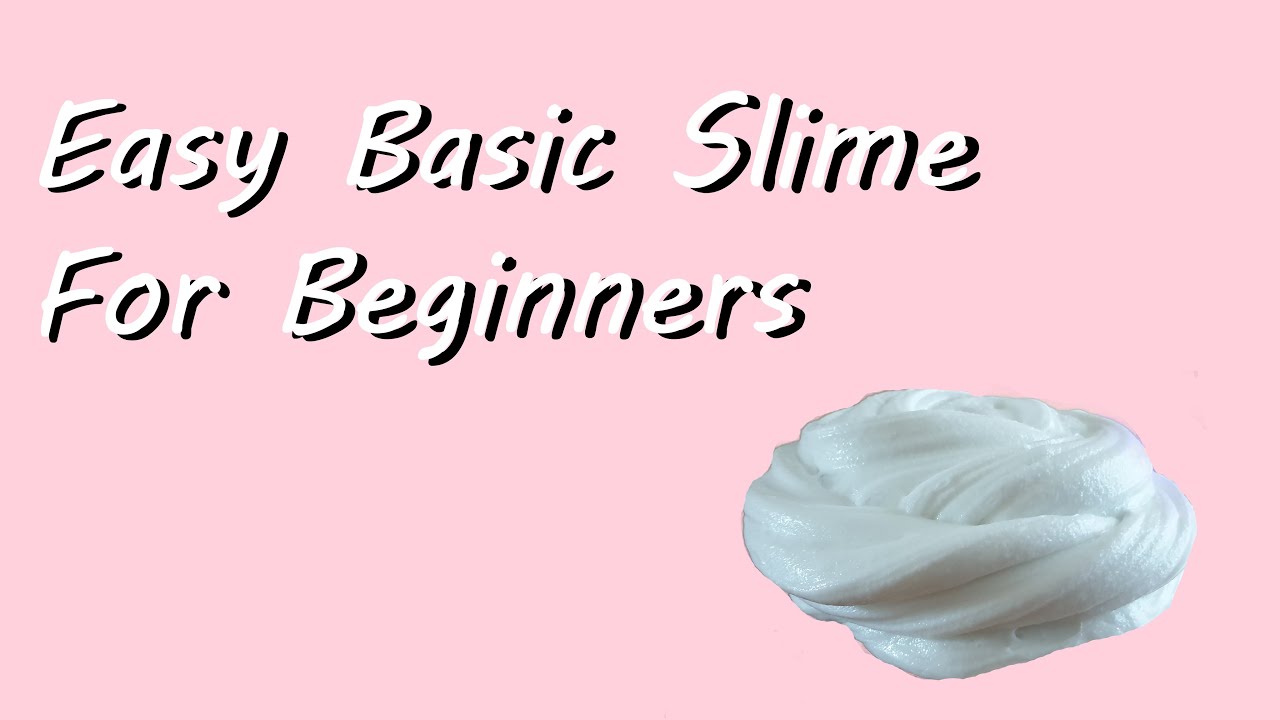 How to make basic white slime | Tutorial #1 - YouTube
