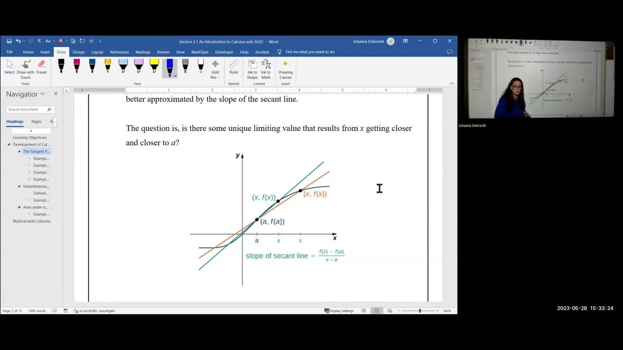 OpenStax 2.1 An Introduction to Calculus - YouTube