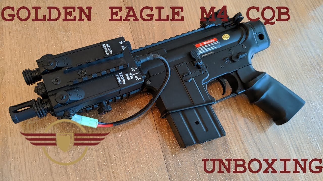 [UNBOXING] JG GOLDEN EAGLE M4 CQB ASSAULT Tiny M4 Pistol Budget Jing Gong - YouTube