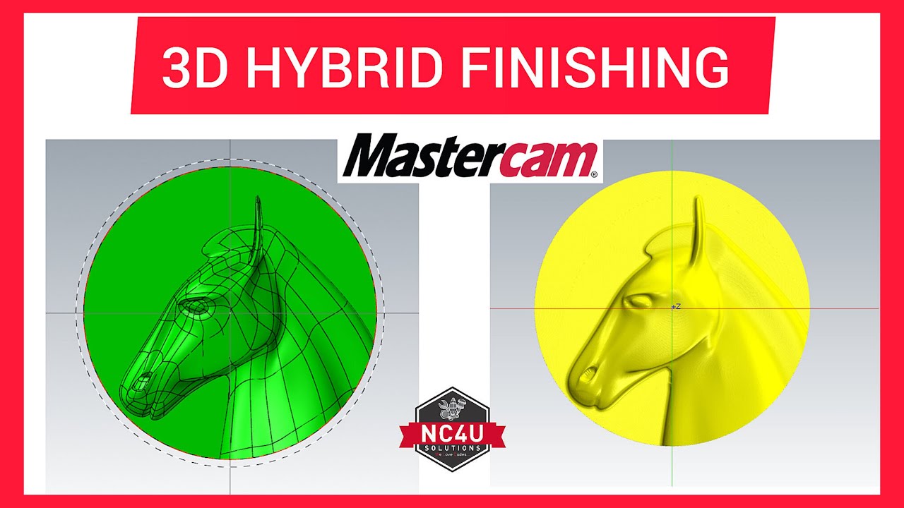 How to use Highspeed 3D Hybrid Toolpath in Mastercam -5 Axis தமிழில் ...