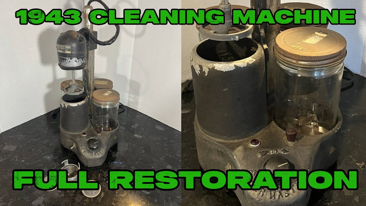 RARE 1940s L&R Watch Cleaning Machine Restoration - YouTube