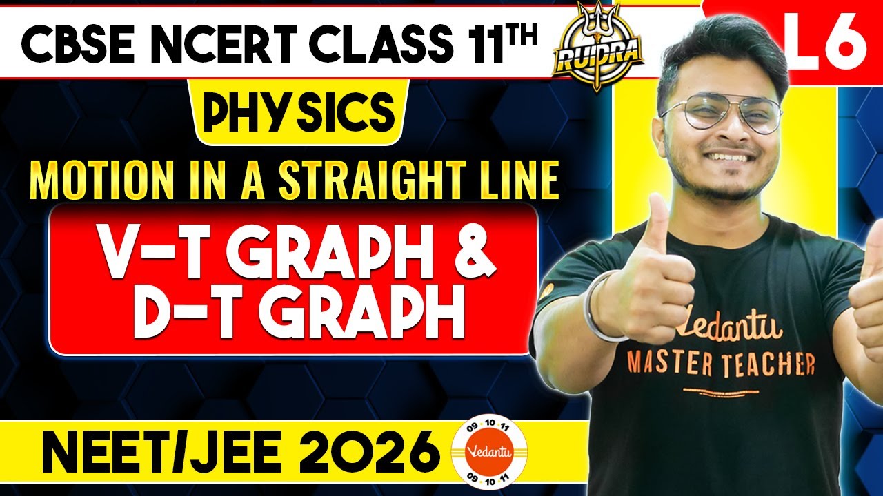 Velocity Time Graph and Displacement Time Graph One Shot | Motion in a ...