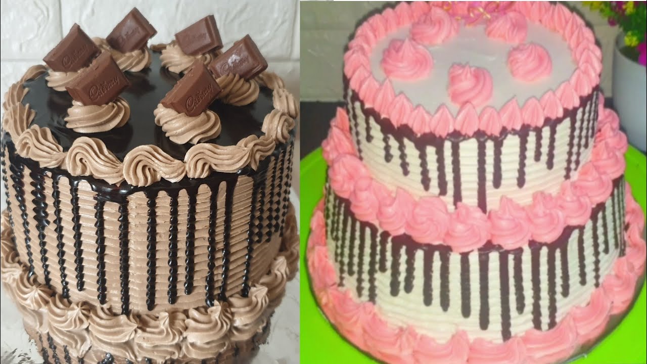 2 RESEP KUE ULTAH SIMPLE KUKUS DAN OVEN || LENGKAP TUTORIAL HIAS KUE ...