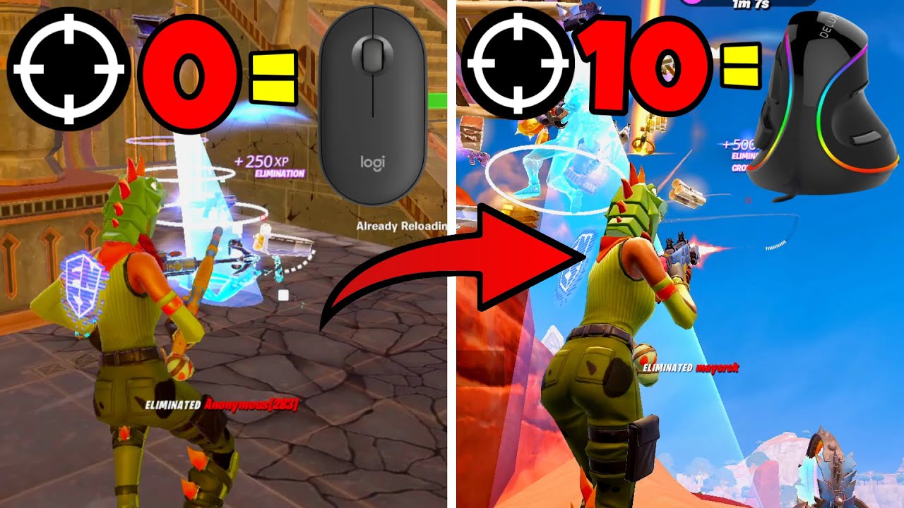 Fortnite, But Every Kill, My Mouse CHANGES - YouTube