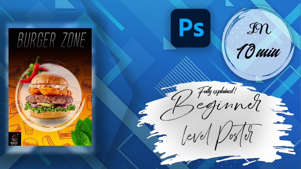 Create a beginner level poster in 10 min - YouTube