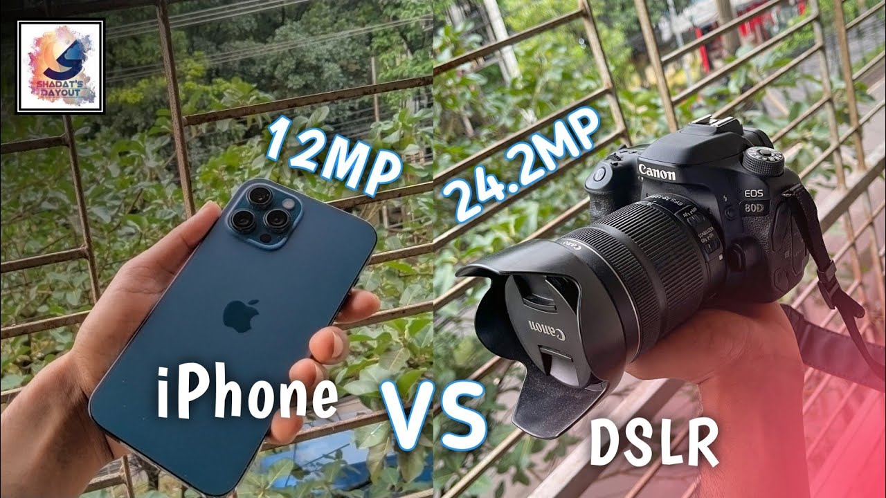 iPhone 12 Pro Max Vs Canon EOS 80D⚡iPhone 13 Pro Max Vs DSLR Camera ...