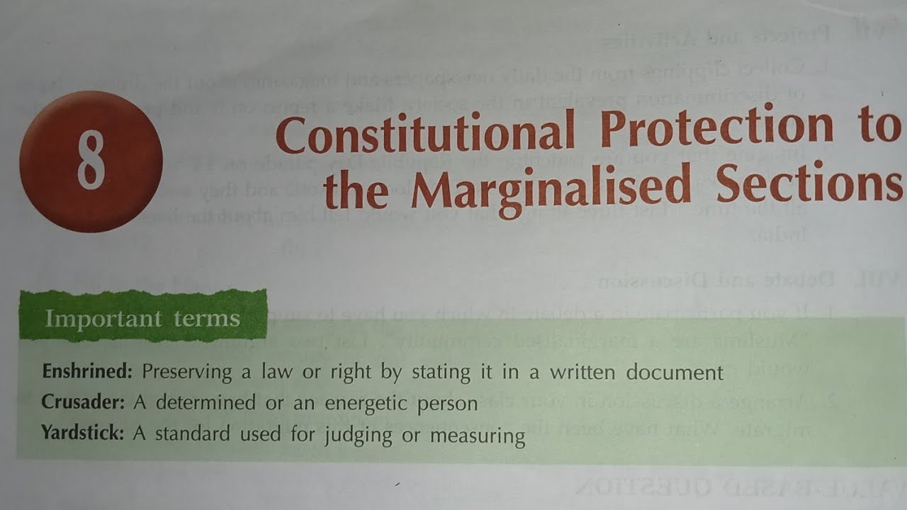 Civis class 8 English SST ch8 Constitutional Protection to the ...