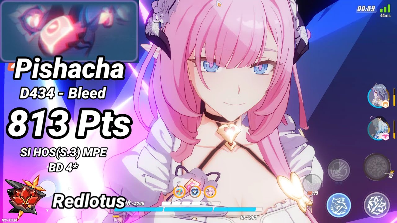 Redlotus D434: Pishacha (Bleed) 813 Pts - SI HOS(S3) MPE BD 4* | Honkai ...