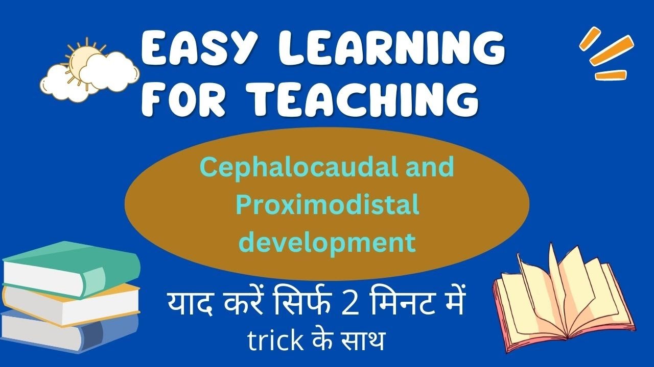 CEPHALOCAUDAL DEVELOPMENT AND PROXIMODISTAL DEVELOPMENT - YouTube