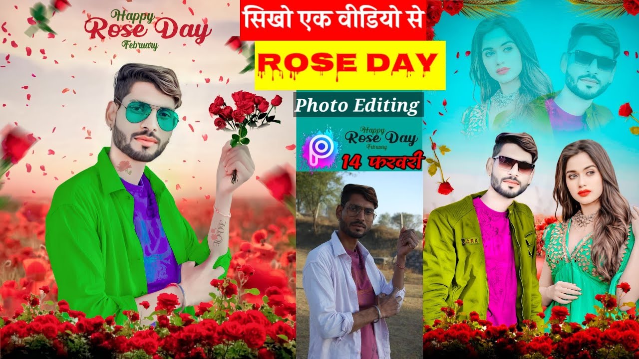 rose day photo editing picsart 2023 || valentine day photo editing ...