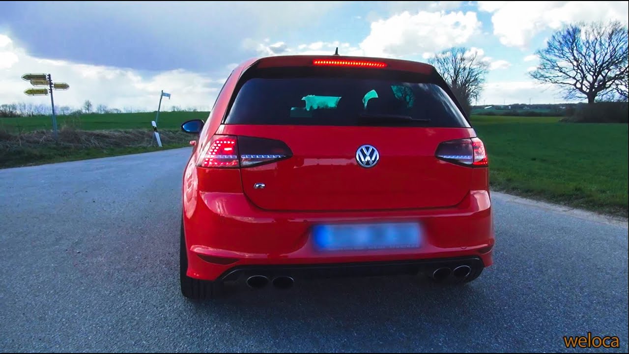 Golf VII R 300HP DSG | 0-100 | Launch Control | Sound | Aerial View ...