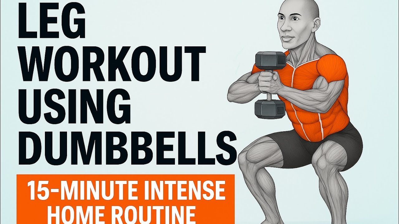 15-minute dumbbell leg workout targets all major lower body muscles ...