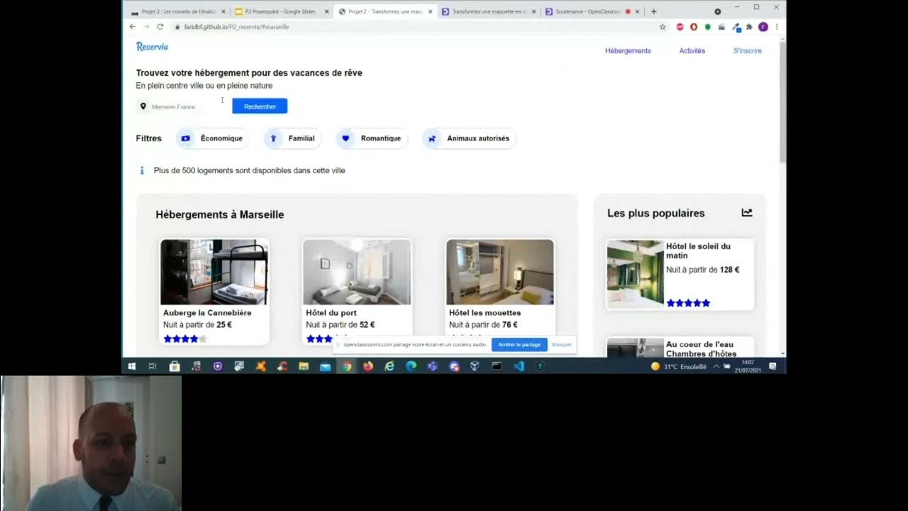 "Réservia : Transformation d'une Maquette en Site Web avec HTML & CSS ...