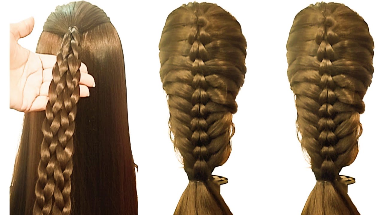 How to french braid hair style for girls | french braid new style ...