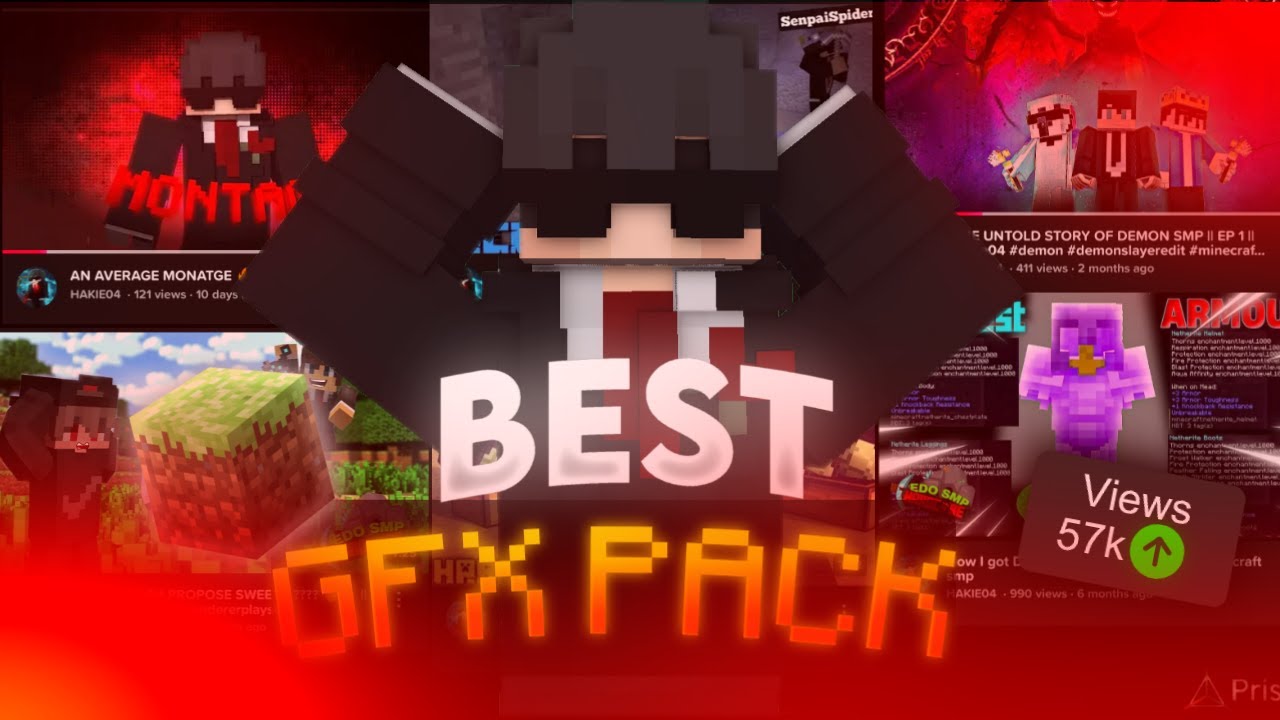 "2024’s Best GFX Pack 🤩 for Minecraft Videos – Download Now! (Don't ...