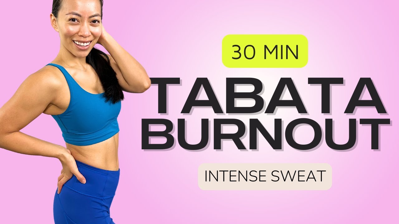 30 Min Tabata HIIT Workout With Weights (Target Back, Legs, Booty ...