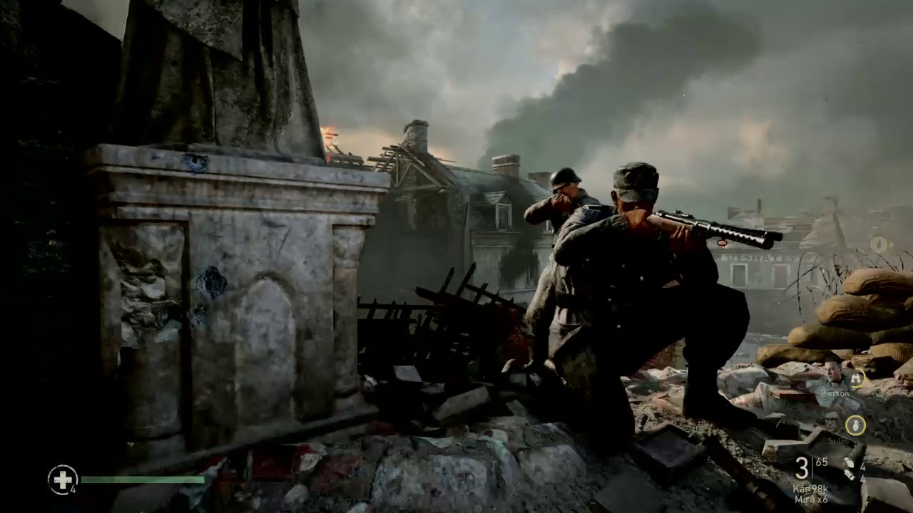 Call of Duty WWII Escapa De La Iglesia - YouTube