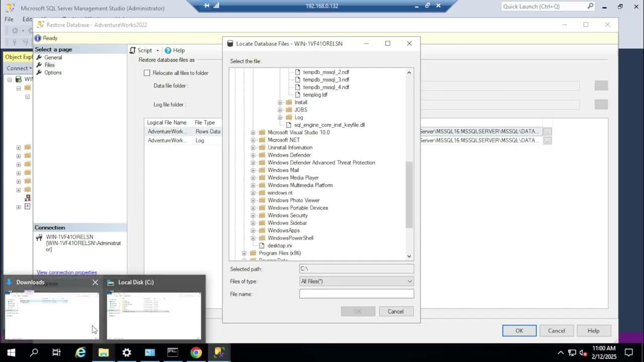 26 adventureworks database import - YouTube