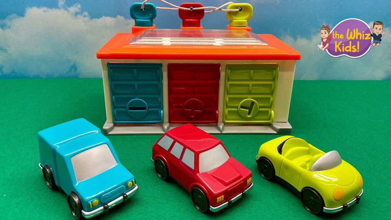 Race Car Garage Learning Video - Kids Learn Colors and Counting Numbers ...