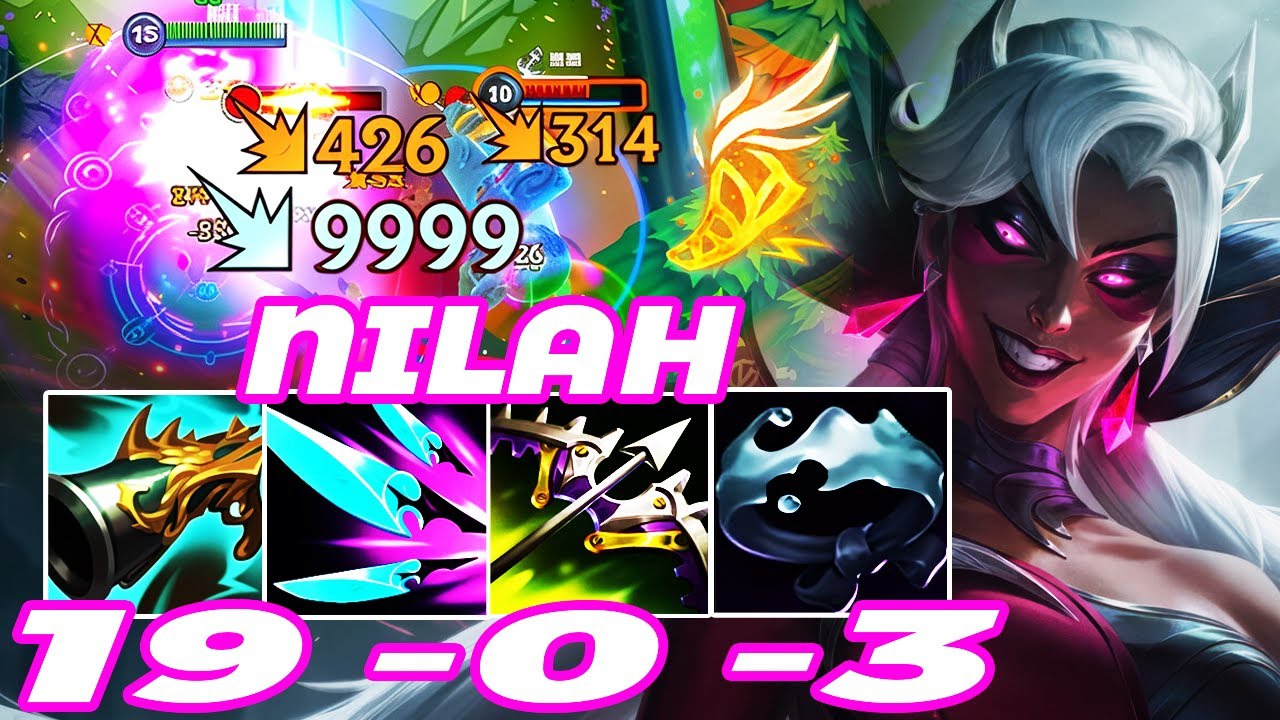 WILD RIFT NILAH ADC GAMEPLAY | 19 -0 -3 MVP | NILAH BUILD RUNES - YouTube