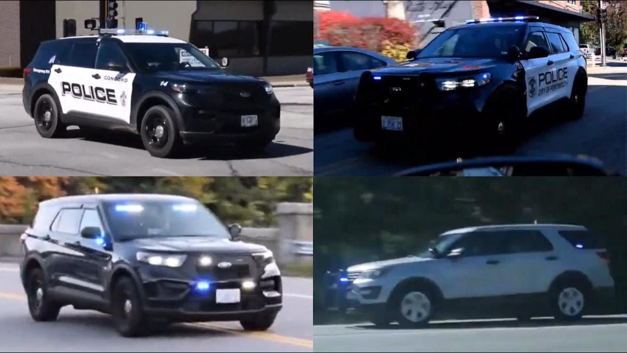 Police Cars Responding Compilation #1 - YouTube