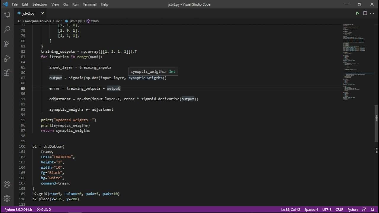 Implementasi JST Perceptron Gerbang Logika OR Dengan Menggunakan Python ...