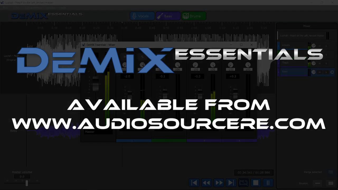 Using DeMIX Essentials V2 - Audio & Vocal Separation Software - YouTube