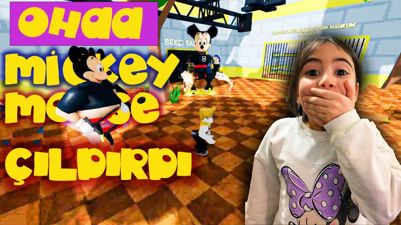 MİCKEY MOUSE BİZİ ROBLOX HÜCRESİNE KAPATTI-ROBLOX - YouTube