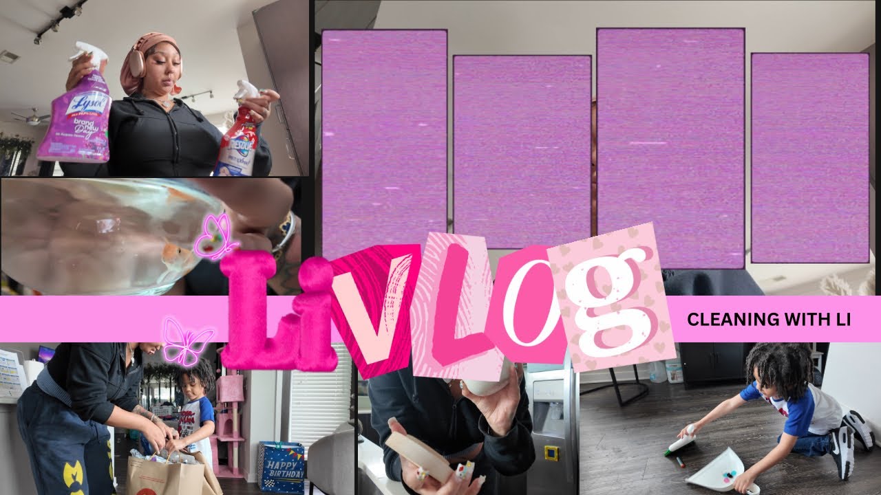 LiVLOG | CLEAN WITH LI 💕🦋 - YouTube