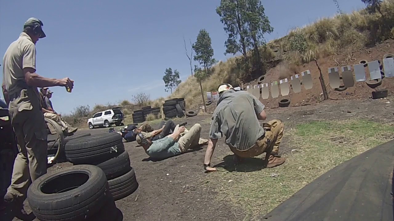 Shooting practice from lying down position - YouTube