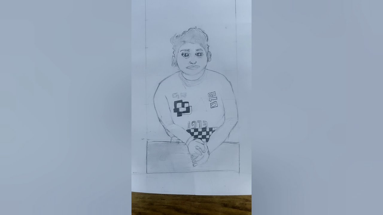 how to draw a boy sitting on a chair - YouTube