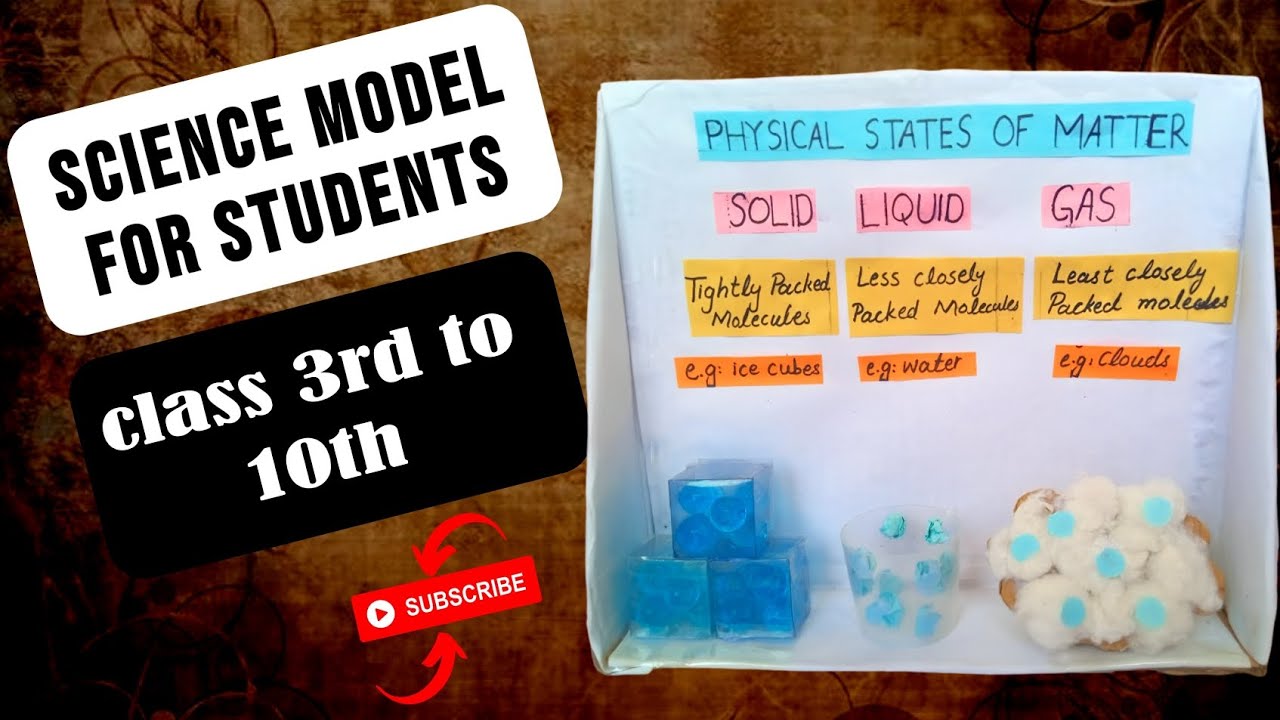 Science model for School students || Science project || Physical states ...