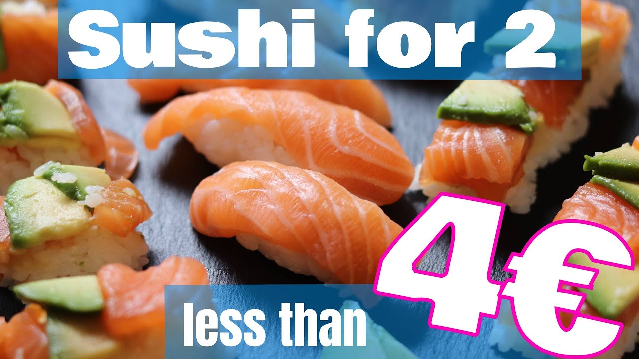 Super cheap sushi for 2 at home - YouTube